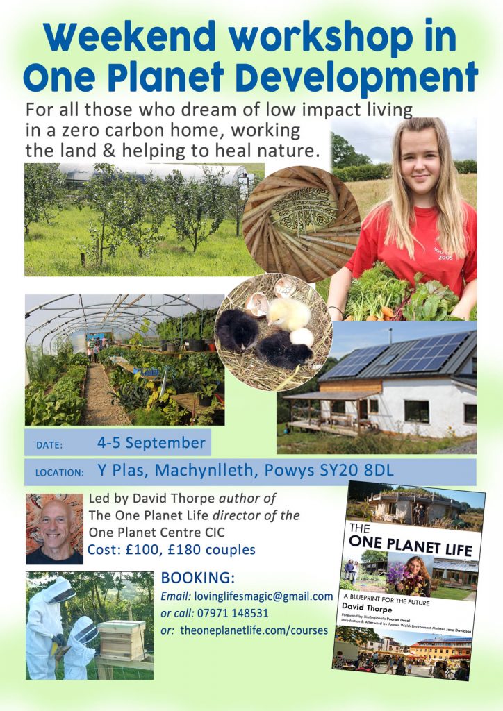 Workshops and courses in One Planet Development | The One Planet Centre